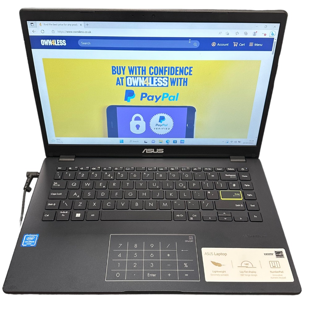 Pre-owned Asus E410M Laptop (64GB, Celeron N4020, 4GB) - Own4Less